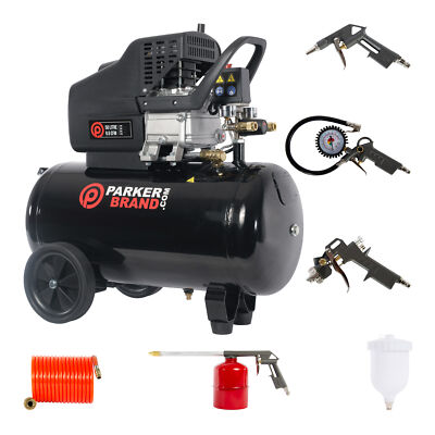 50 Litre Air Compressor & Tool Kit - 9.6 CFM, 2.5 HP, 50 LTR | eBay
