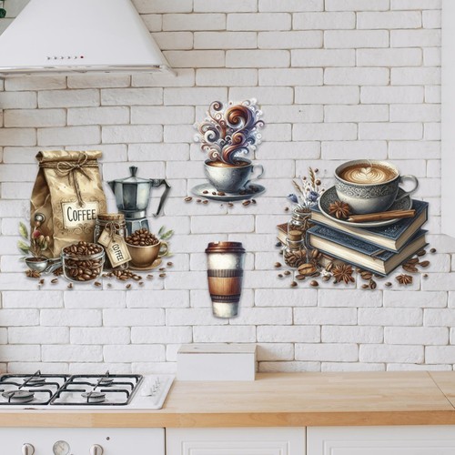Cafe Wall Stickers Soft Elegant Art Decals | eBay Australia