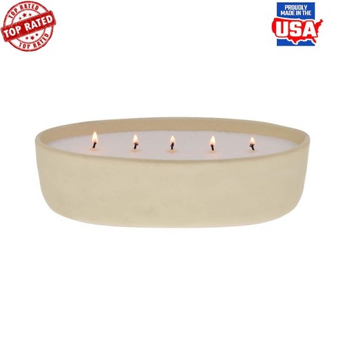 Oversized Red Lava & Citrus Scented 5-Wick Candle 40.5 Oz Paraffin Wax ...