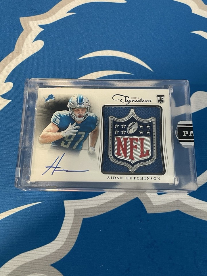 2022 AIDAN HUTCHINSON 1 Of 1 NFL SHIELD AUTOGRAPH SEALED ROOKIE CARD ...