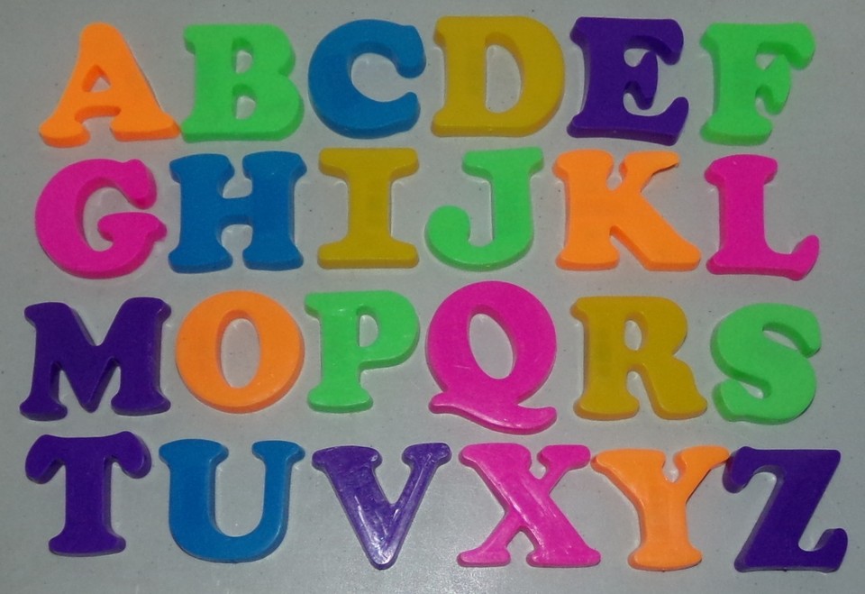 151 Upper Lower Case Magnetic Plastic Letters Partial Lots Alphabet ...