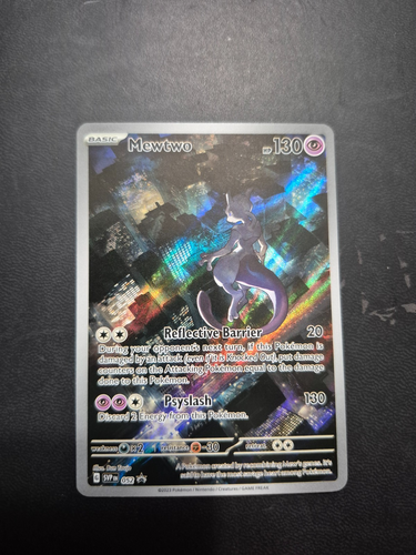 MEWTWO SVP 052 Scarlet Violet 151 Promo Illustration Rare Near Mint | eBay