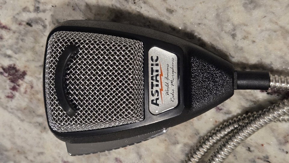 ASTATIC 636-L Silver CB Ham Radio Microphone Mic Metal Chord 4-Pin | eBay