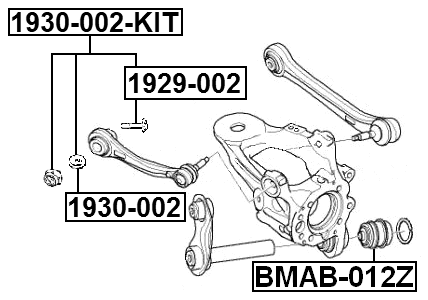 Camber Adjusting Eccentric Bolt For Bmw Febest 1929-002-KIT OEM ...