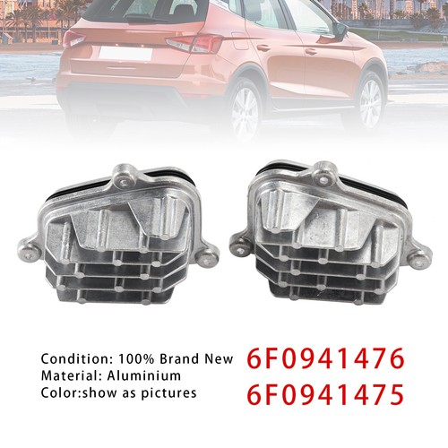 2PCS Left+Right Headlight LED DRL Module With Heat Sink 6F0941475/76 ...