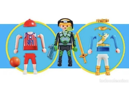 Playmobil 9828 Boys Play Set Prince/Basketball Player/Space Police New ...