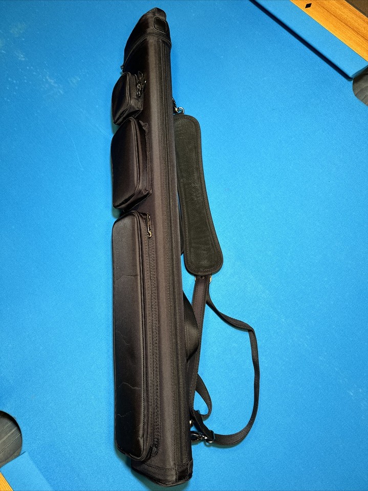 Black Pool Cue Case 3x5 with Backpack Straps | eBay