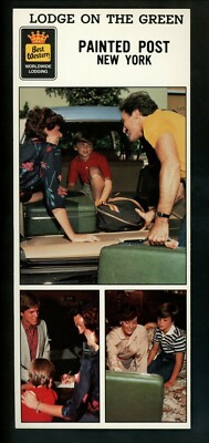 Oversized postcard New York NY Painted Post Motel Restaurant Lodge on the Green | eBay