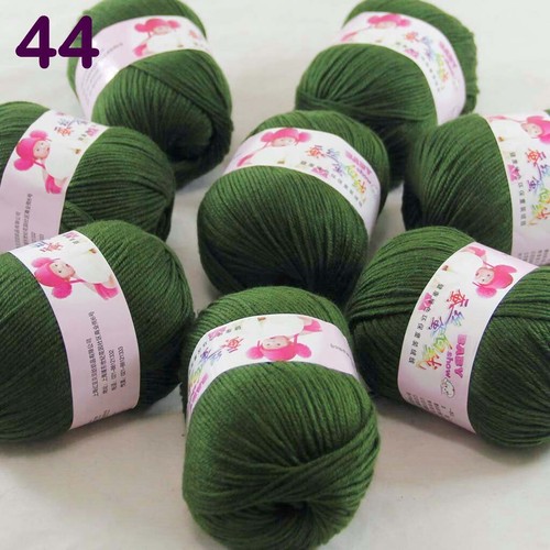Sale 8 Balls x 50g DK Baby Soft Cashmere Silk Wool Hand Knitting ...