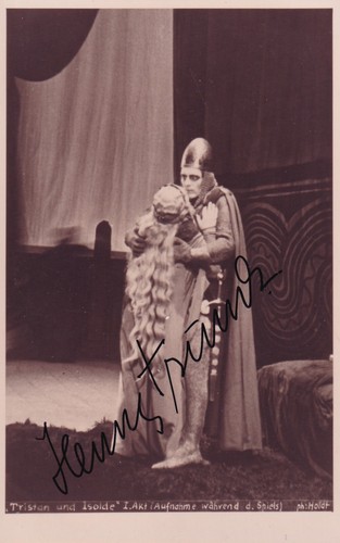 AUTOGRAPHED POSTCARD OF OPERA SINGER Henny Trundt soprano Tristan ...