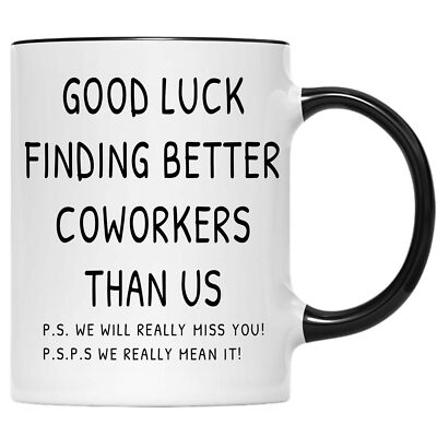 Funny Goodbye Farewell Going Away Leaving Gift For Coworker Coffee Mug ...