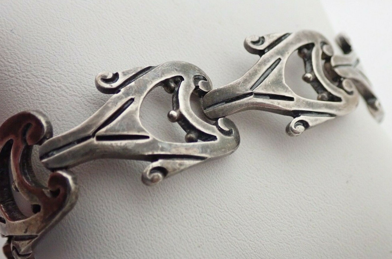 Vintage Signed Taxco Mexico Eagle Mark 3 Sterling Sil… - Gem