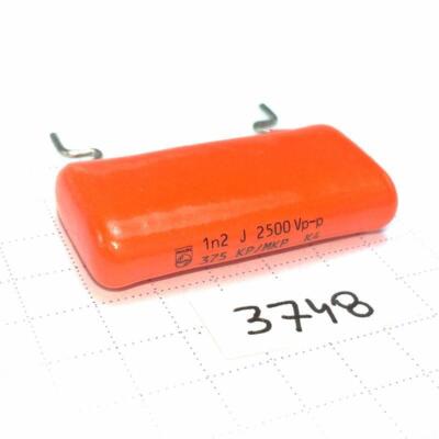 1.2nF 2500V R22.5 5% Philips MKP375 Pulse Polypropylene capacitor ...