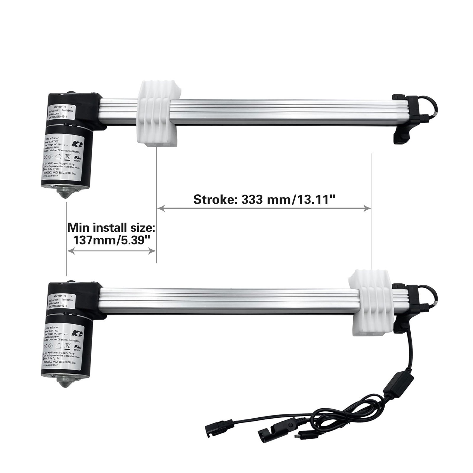 Lift Chair Power Recliner Kaidi Motor Linear Actuator Model KDPT007 ...