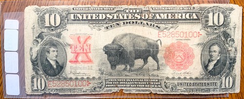 1901 United States Large Size Legal Tender $10 Fr. 122 | eBay