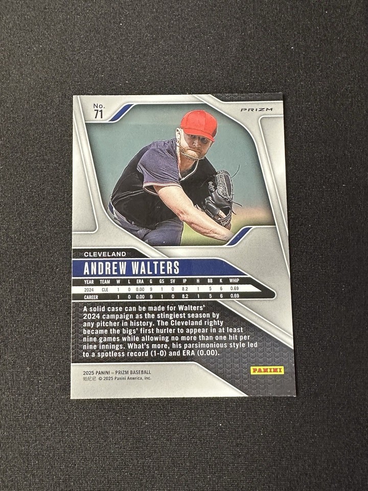 2025 Panini Prizm Andrew Walters Silver Prizm Rookie Card | eBay