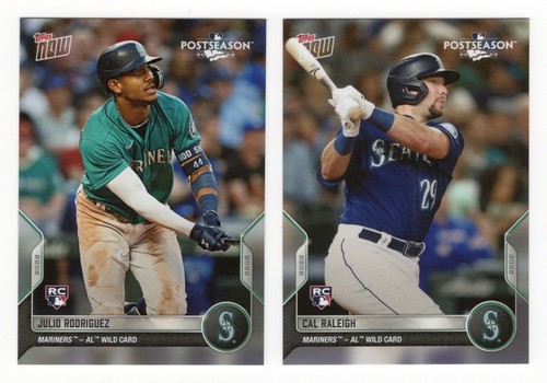 Cal Raleigh RC Julio Rodriguez RC 2022 Topps Now 10 Card Mariners ...
