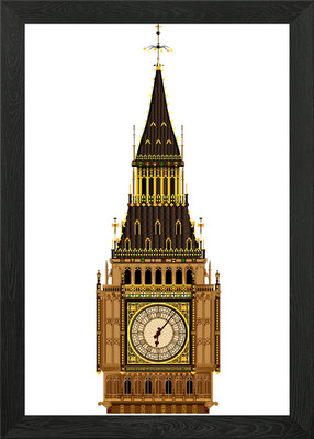 Big Ben Clock Face Framed Wall Art Poster Canvas Print Picture | eBay UK