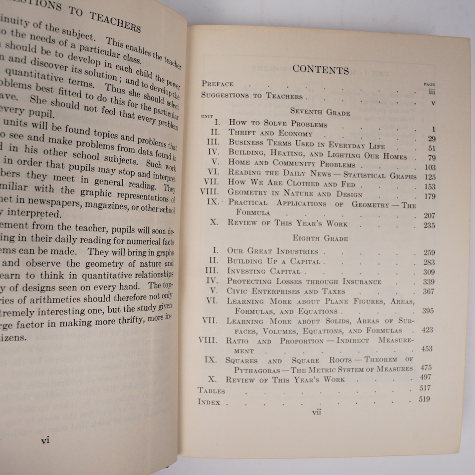 Vtg Arithmetic Math Book Lot of 4, From 1920s-1950s, Hardback | eBay