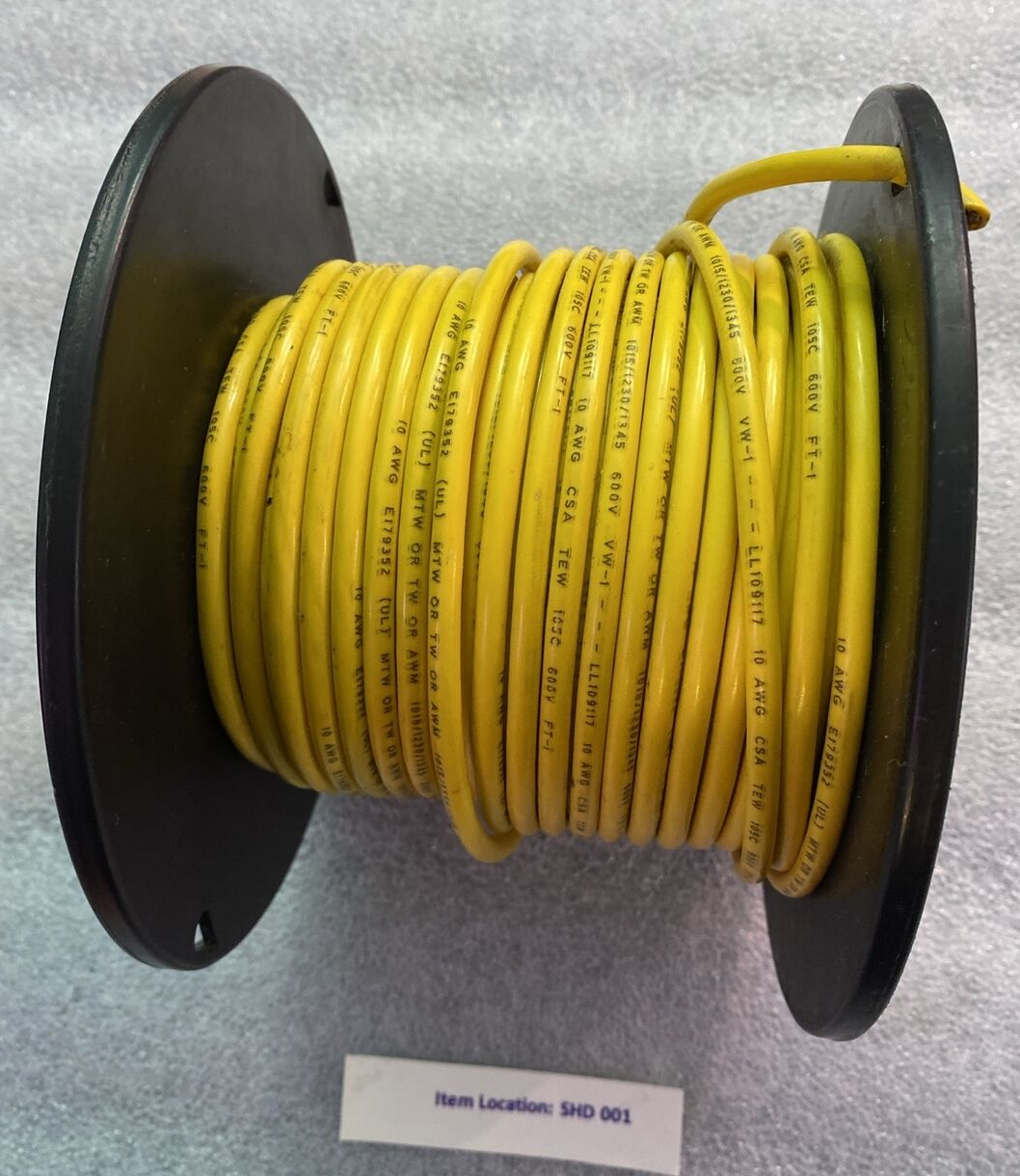 10AWG 600V MACHINE TOOL WIRE 100Ft Yellow Oil/Moisture Resistant | eBay