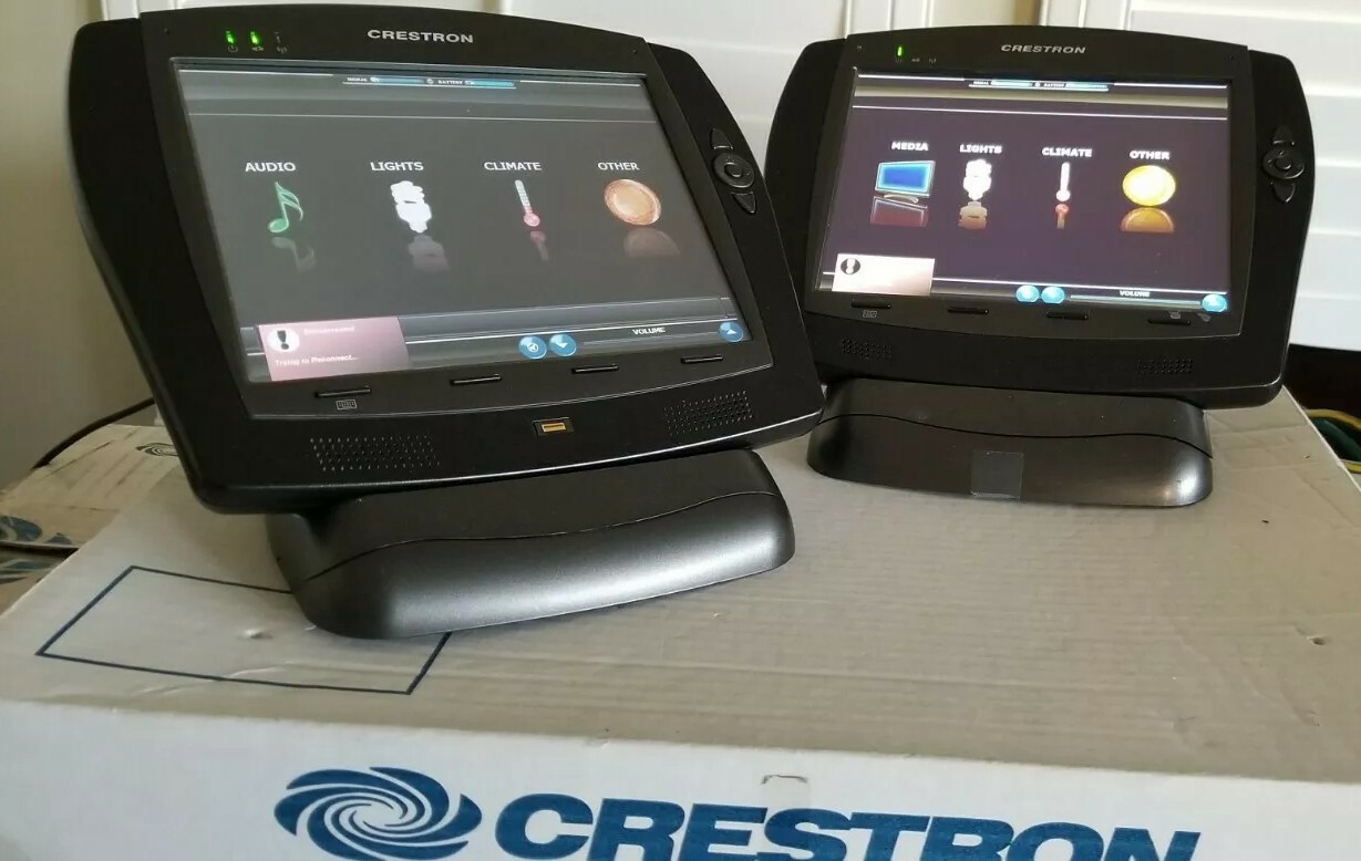 CRESTRON TPMC-8X TOUCH PANEL WITH DOCKING STATION CHARGER ADAPTER NEW ...