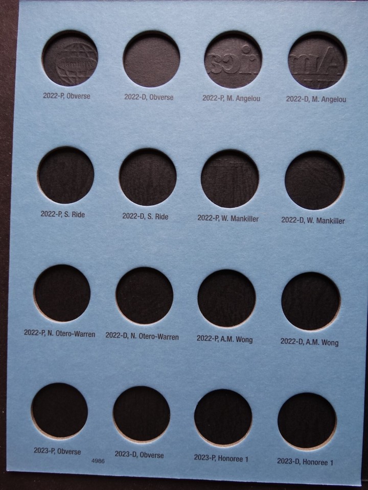 Whitman American Women Quarters Coin P & D Folder 2022-2025 Album Book ...