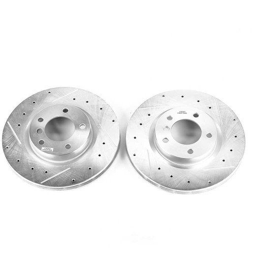 Disc Brake Rotor Set-Front Drilled, Slotted and Zinc Plated Brake Rotor ...