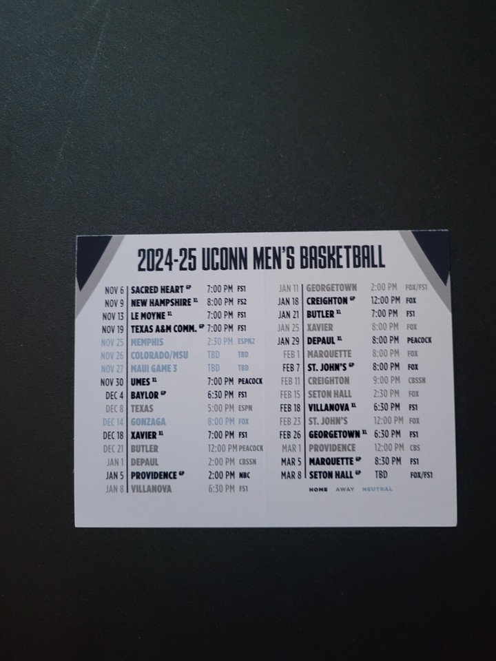 HASSAN DIARRA 2024-2025 UCONN HUSKIES Schedule 🏀College Basketball Sked ...