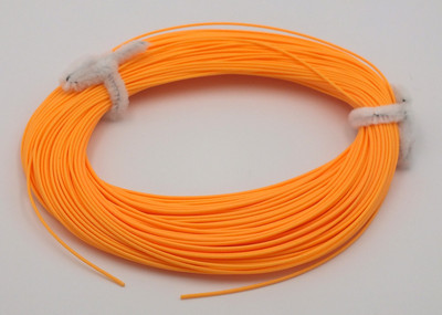 FLY LINE Weight Forward Floating 6WT cut ends, ORANGE, slick 100' LN332 ...