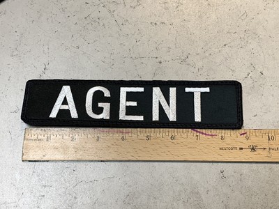 CUSTOM MADE Embroidered Agent Hook and Loop Tactical Patch | eBay