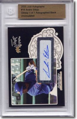 2005 Andre Ethier Autograph Rookie Auto Glossy Tiffany RC BGS 1/1 | eBay