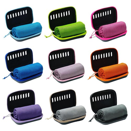 Cool Exercise Quick Drying Towel Summer Fitness Cooling Towel Box Set ...