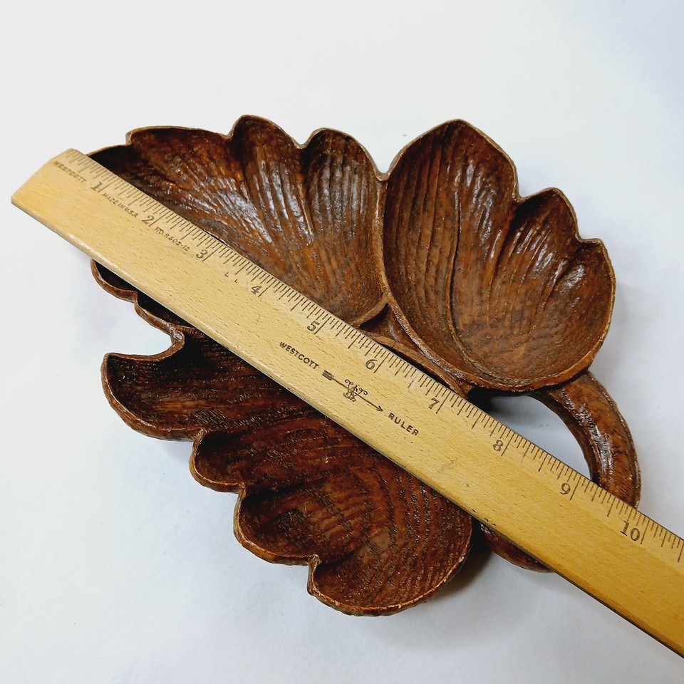 Vintage Burwood Leaf Botanical Decorative Trinket / Keys Dish 10 Inch ...