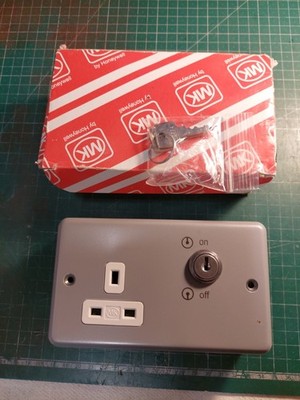 MK 1G DP 13A key operated socket with 2 keys | eBay UK