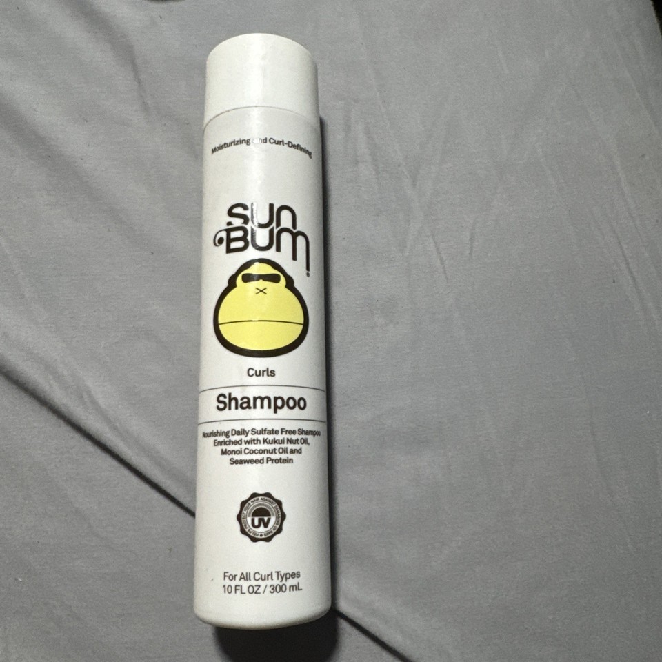 Sun Bum Curls Shampoo Vegan Cruelty Free Moisturizing Wavy & Curly Hair ...