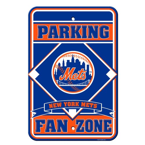 New York Mets Sign 12x18 Plastic Fan Zone Parking Style CO 23245622349 ...
