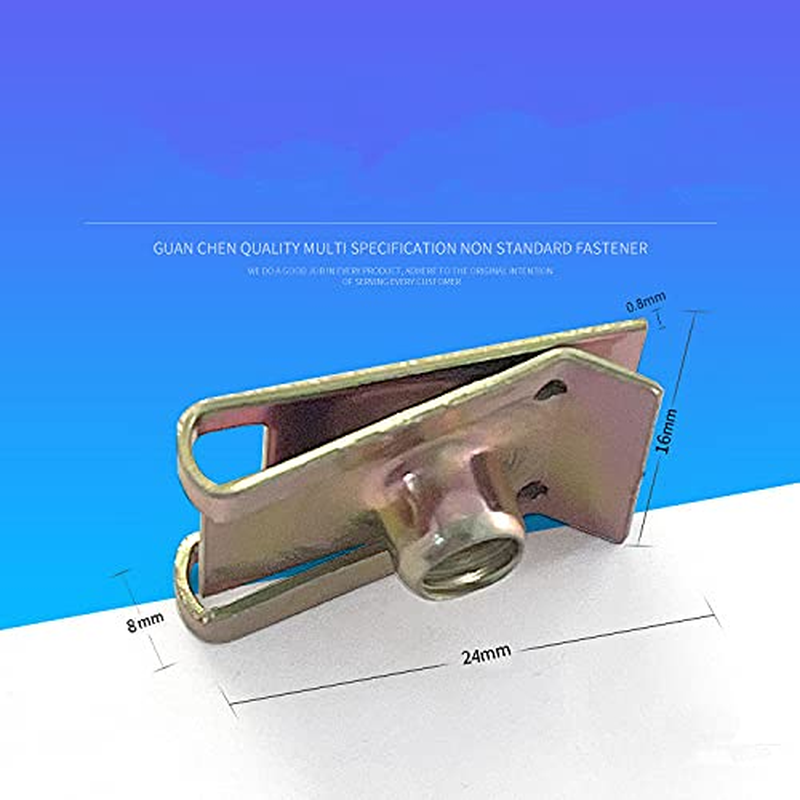 30 Pcs U Nut Clips, M6 6MM U Clip Fasteners,Automotive U-Type Clips ...