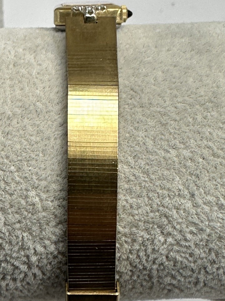 Seiko 2E20-6459 Ladies Watch New Battery 13MM 6" Gold Tone Vintage H95 ...