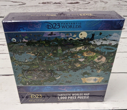 Disney D23 Exclusive Fantastic Worlds Map 1000pcs Piece Limited Puzzle ...