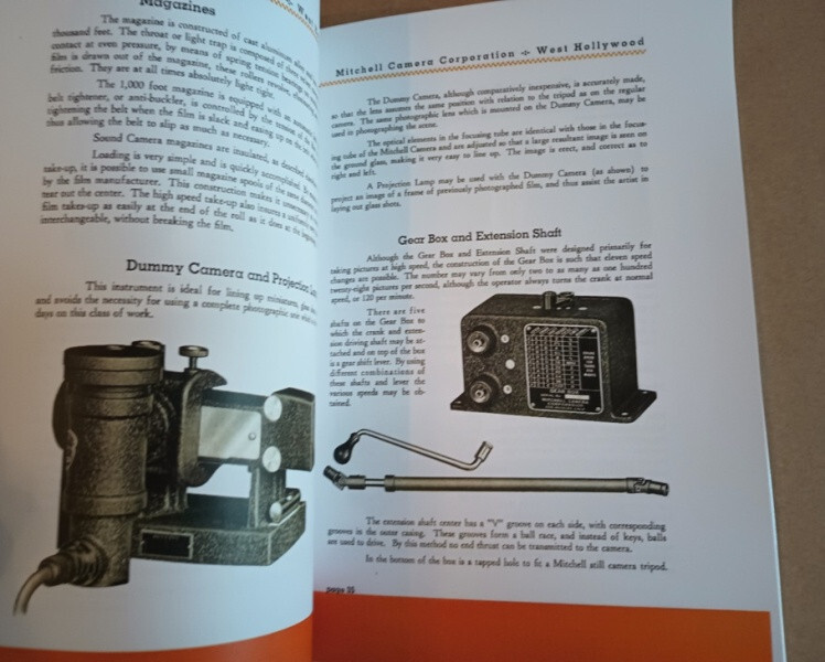 Mitchell Motion Picture Camera CATALOG (1934) 35mm Equipment Features ...