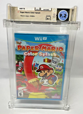 WATA 9.2 A+ Paper Mario Color Splash GRADED SEALED (Nintendo Wii U ...