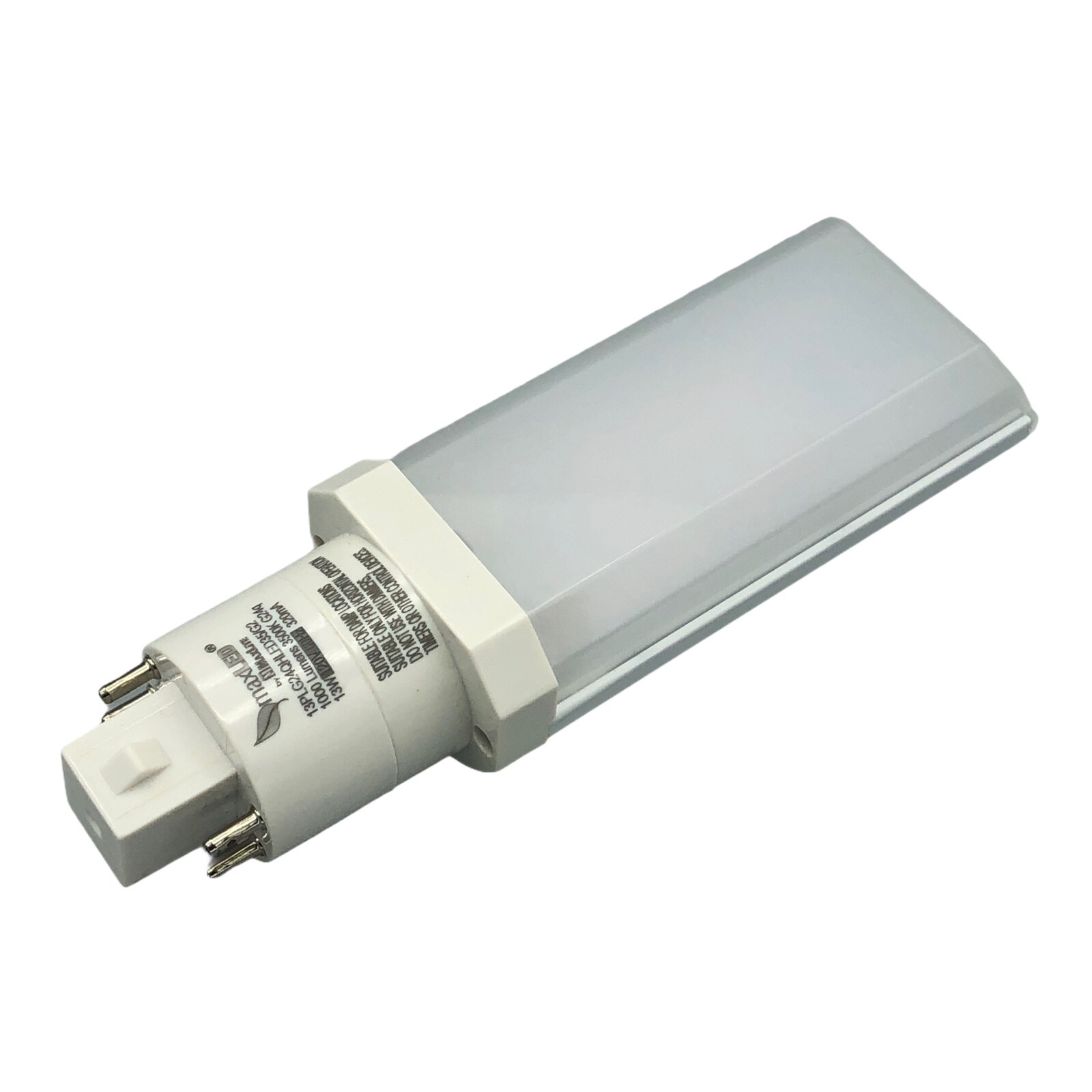 Maxlite 77658 Horizontal 4-Pin Plug-In LED 13W 3500K G24Q CFL Ballast ...