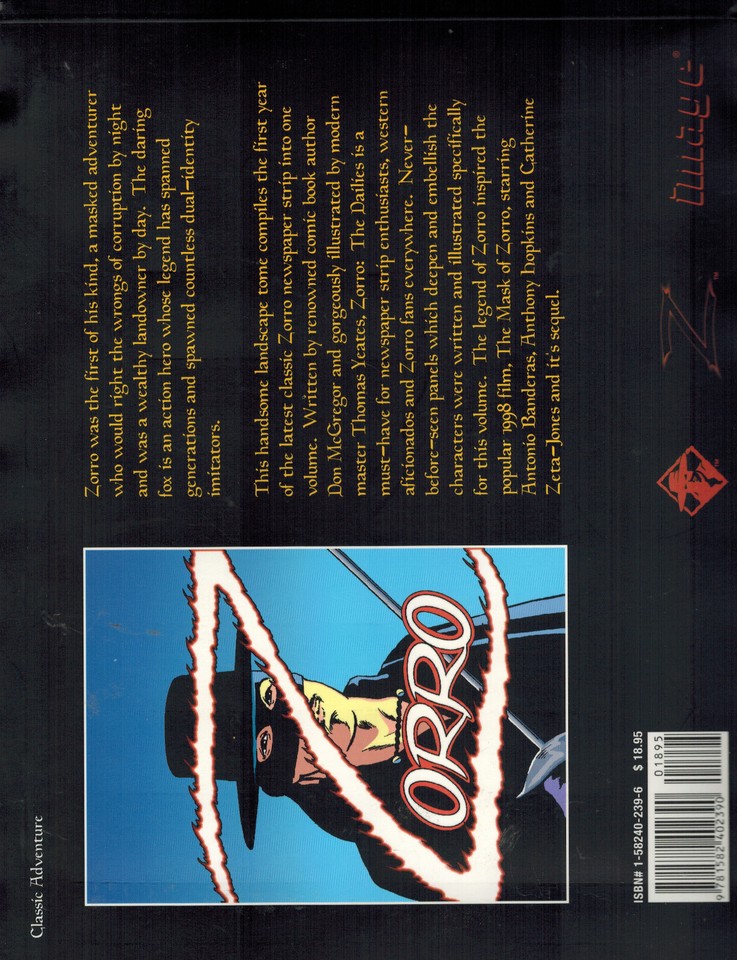 Zorro The Dailies The First Year Softcover Graphic Novel/Don McGregor ...