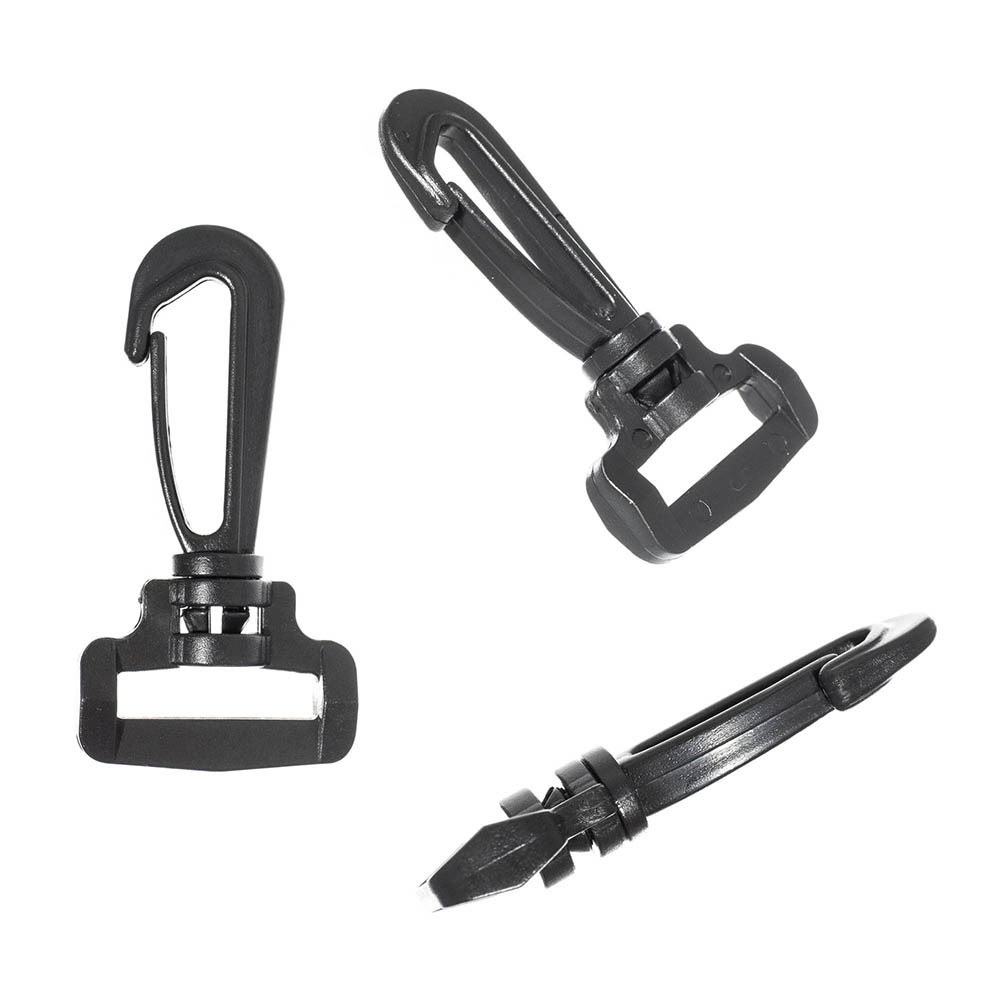Black Plastic Swivel Snap Hook by Paracord Planet - For 1 Inch Webbing ...