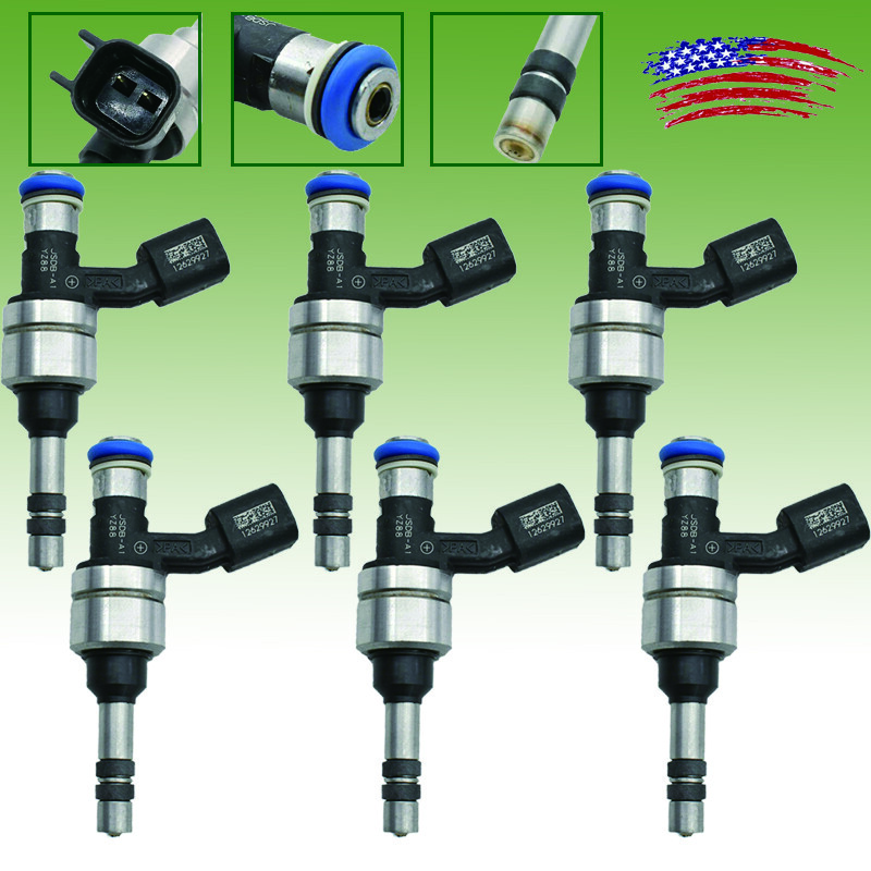 6x Fuel Injectors For 10-11 Chevrolet Equinox GMC Terrain LaCrosse ...