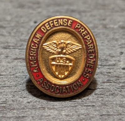 American Defense Preparedness Association (NDIA) Red & Gold Lapel Pin ...