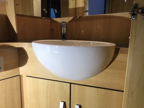 Swift Caravan Motorhome Bathroom White Plastic Oval Vanity Sink Sn2 for ...