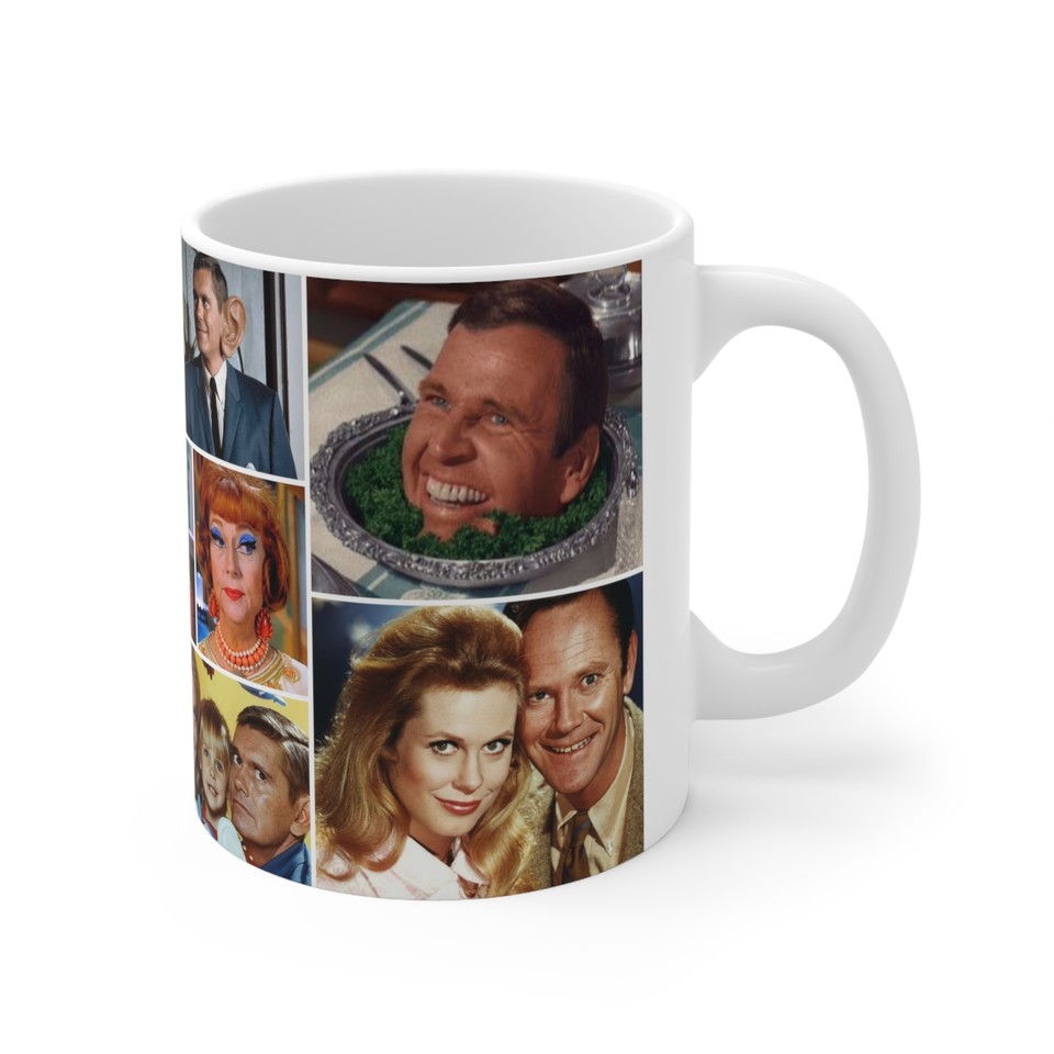 Bewitched Ceramic Mug 11oz Elizabeth Montgomery, Dick York, Agnes ...