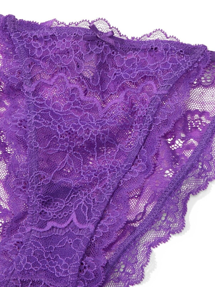 Victoria's Secret Dream Angel Mini String Bikini Panty Color Purple NWT ...