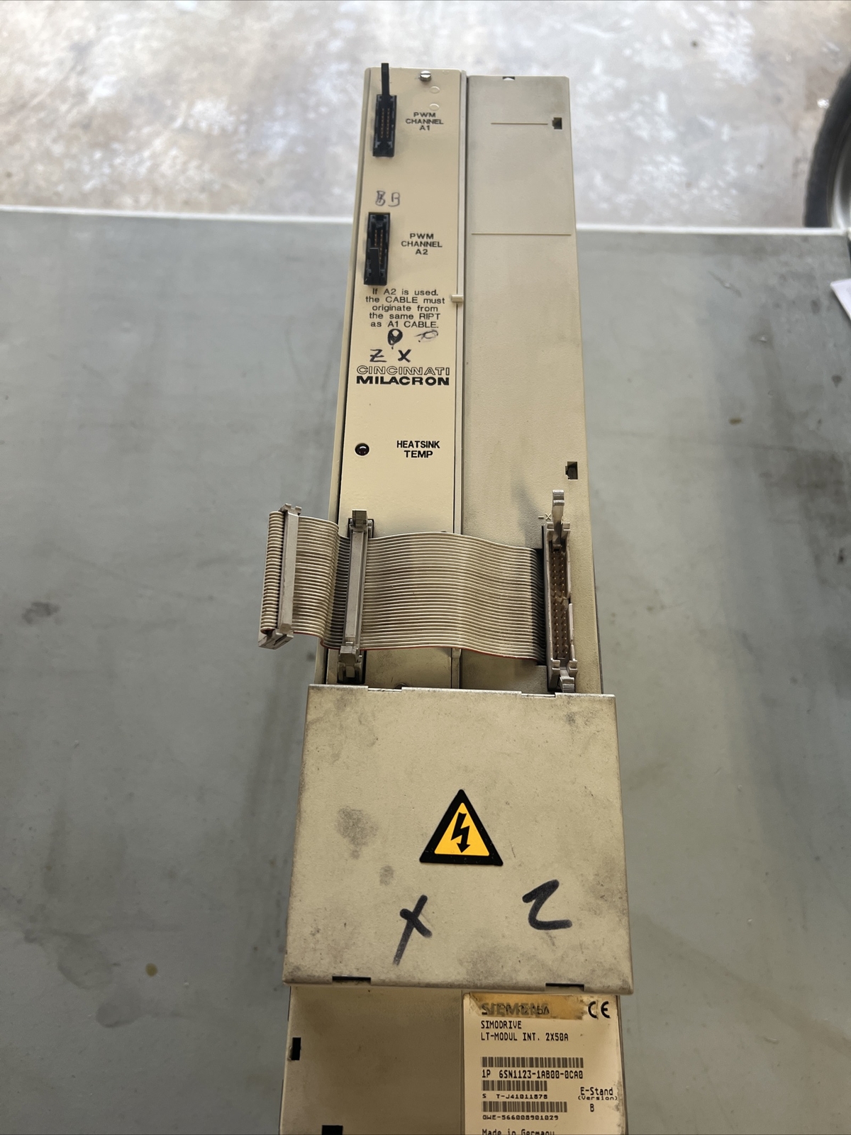 Siemens 1p6SN1123-1AB00-0CA0 Power Module Version B With Milacron Card ...